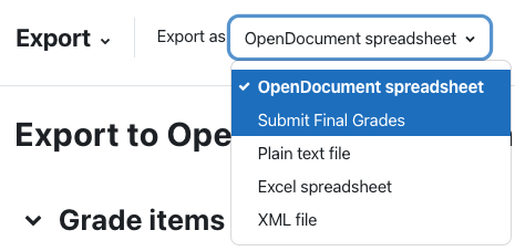 Submitting Final Grades - Moodle Answers